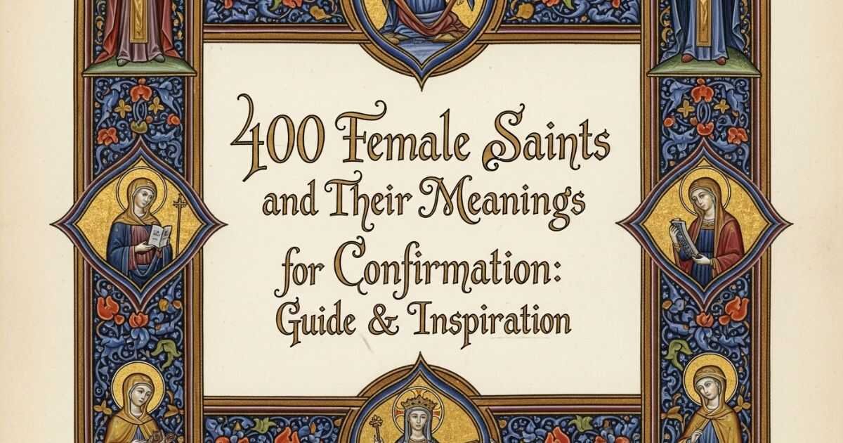 400 Female Saints and Their Meanings for Confirmation: Guide & Inspiration